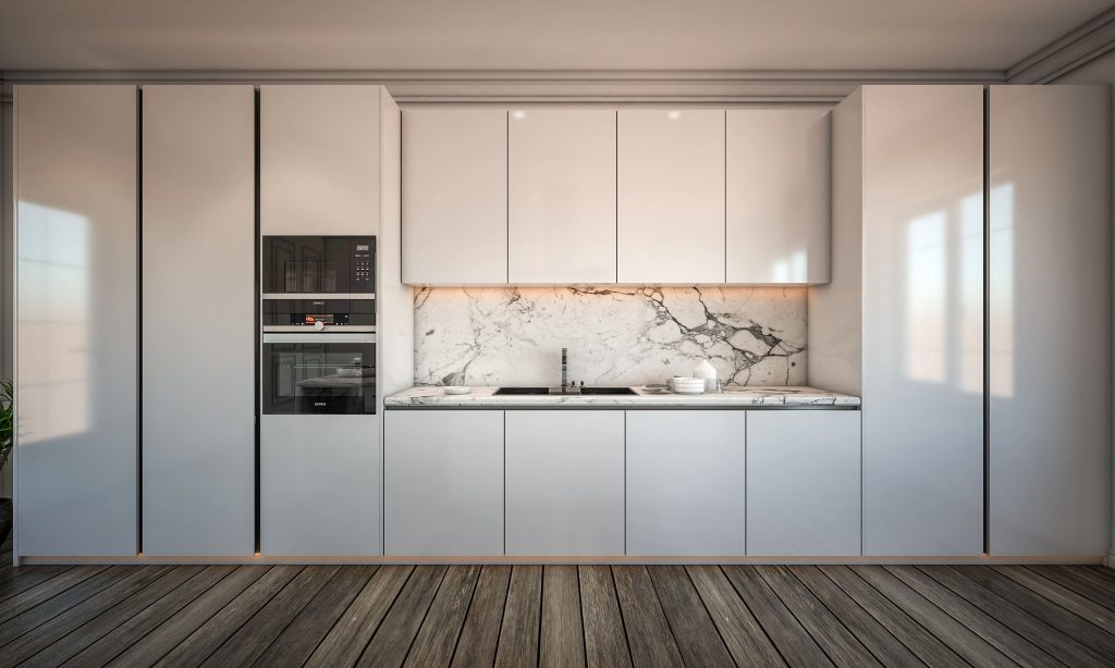 3D modular kitchen design - Renders Point