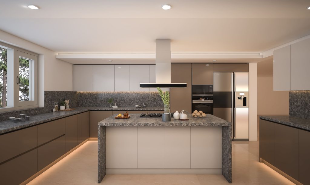 modern kitchen 3D design - Renders Point