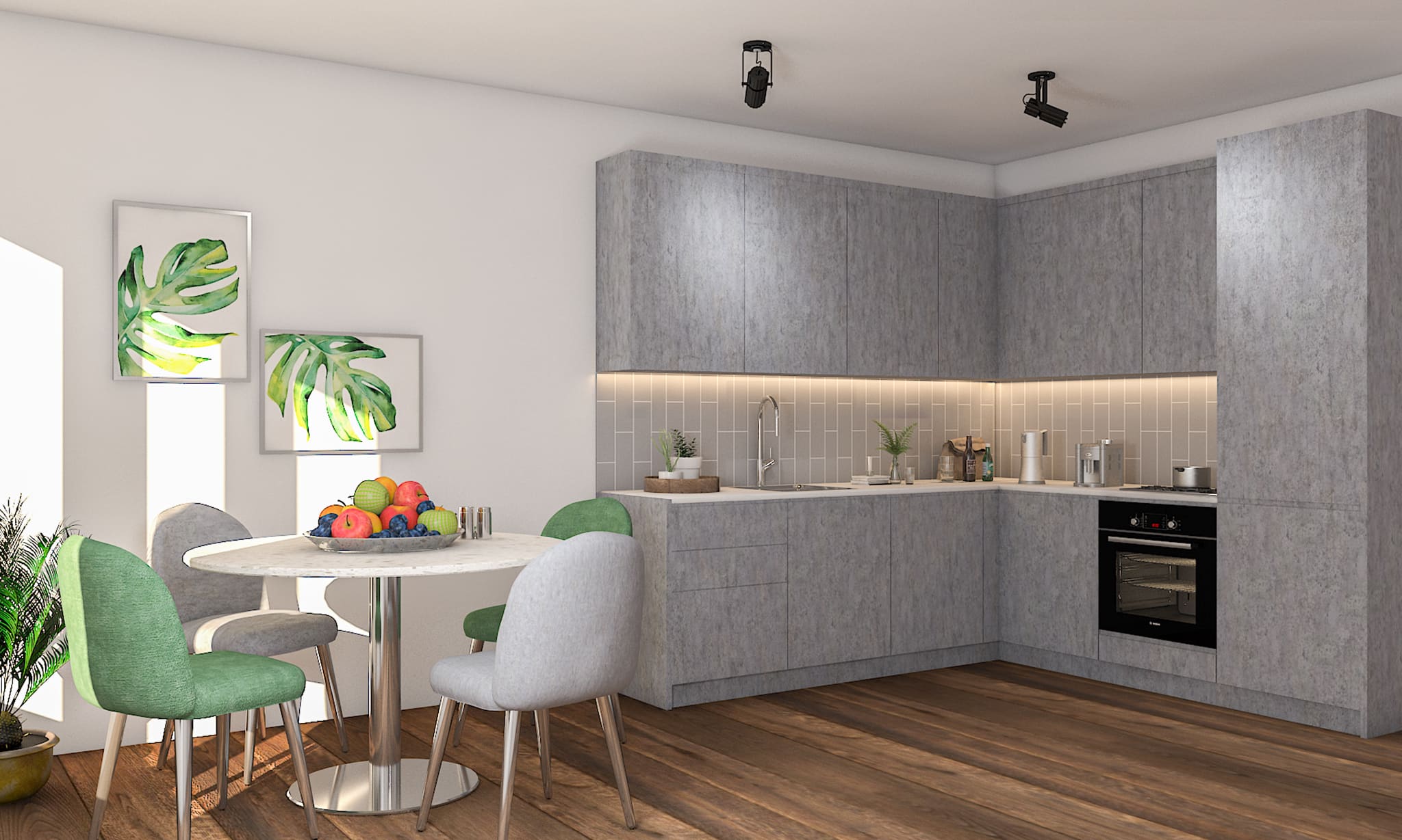 A Case Study for Generating Modern Kitchen Rendering Models by Renderspoint